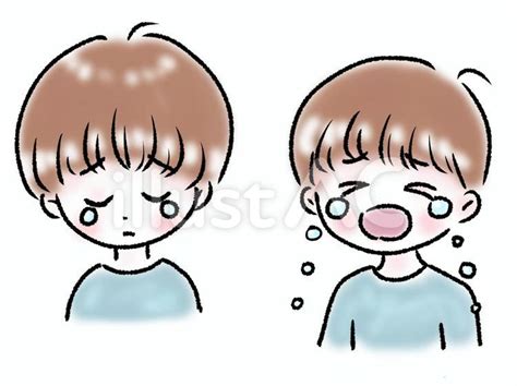 泣いている男の子イラスト No 22358442｜無料イラスト・フリー素材なら「イラストac」