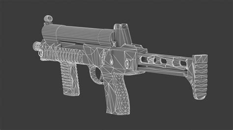 Cf 05 Submachine Gun Low Poly 3d Model By Frezzy