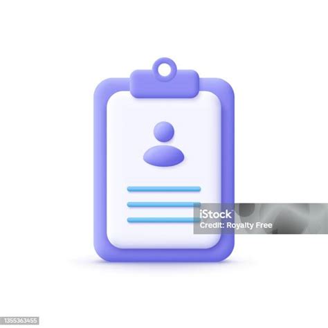 Style De Dessin Animé 3d Cv Minimal Icône De Cv Recherche Demploi