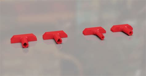 Triangular Universal Key For Water And Gas Meter Boxes By Lune Design Download Free Stl Model