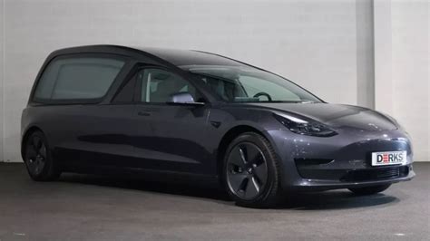 Un último Viaje Muy Ecológico Conoce Este Auto Fúnebre Tesla Model 3