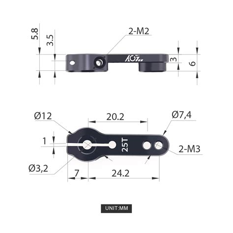 Agfrc Micro 25t Metal Servo Horn Arm