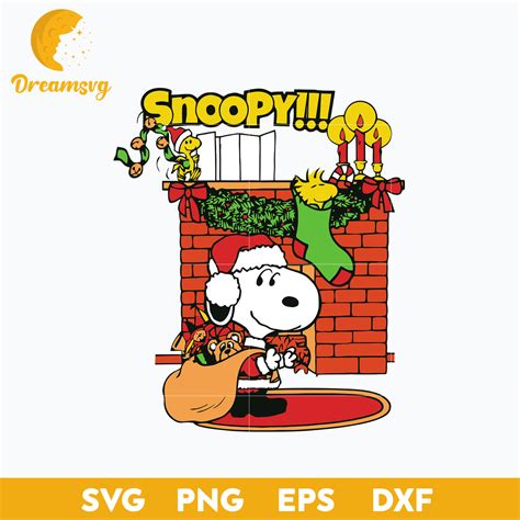Snoopy Santa Hat Svg Peanuts Snoopy Svg Christmas Svg Png Dxf Eps D