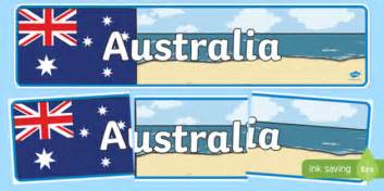 Australia Banner Classroom Display Resources