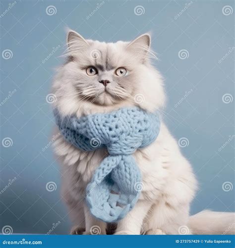 Cute Fluffy Cat Illustration Ai Generative Stock Illustration Illustration Of Beautiful