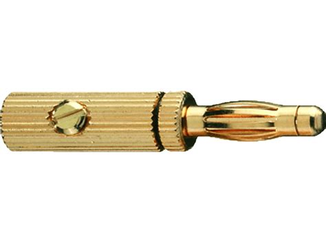 OEHLBACH 3009 Banana B3 Pin, Banana-Stecker Banana-Stecker, , Gold ...