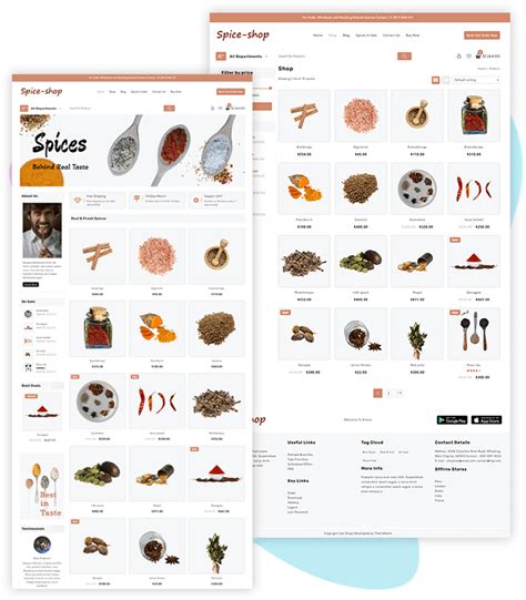 Spice Shop Responsive WooCommerce WordPress Theme Template