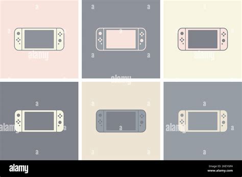 Game Controller Design Template Icon Nintendo Switch Gamepad Stock Vector Image Art Alamy