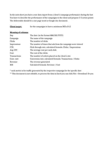 Recruiting Test Interpret Campaign Stats Pdf