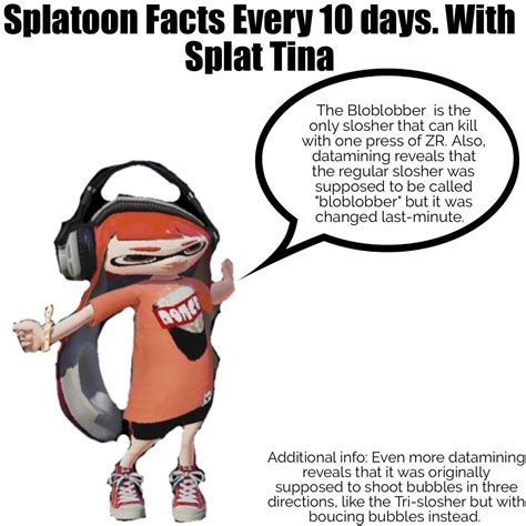 Fact 40 The Bloblobber Lobs Blobs R Splatoon
