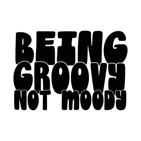 Groovy Quotes Typography Black And White For Print 15572367 Vector Art