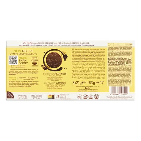 Biscoito Tortina Triple Chocolate Loacker G