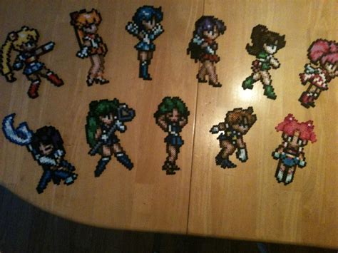 Sailor Moon Bead Sprites All Of The Senshi These Are Going Up On The Wall Beadsprites