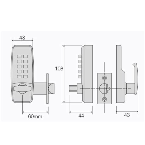 Push Button Lock Traditional Code Knob Brass Plated 2 4 Digits CQR Security