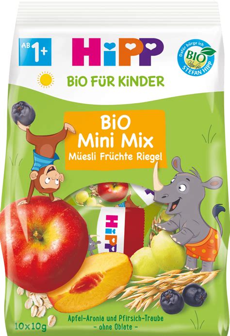 Hipp Fruchtriegel Früchte Müesli Häppchen ab 1 Jahr 10x10g 100 g