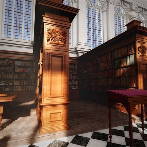 Library 3d Model 199 Fbx Max Obj Lwo Lxo Free3d