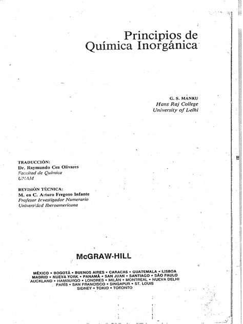 Principios De Quimica Inorganica Manku Pdf