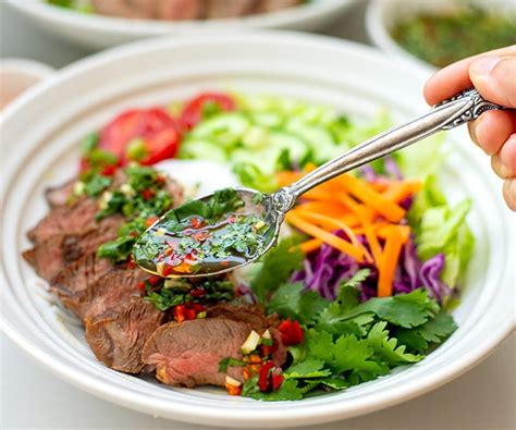 Crying Tiger Beef And Rice Noodle Salad Bowl Recipe Ocean