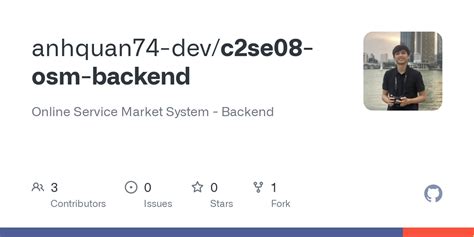 GitHub Anhquan Dev C Se Osm Backend Online Service Market System Backend