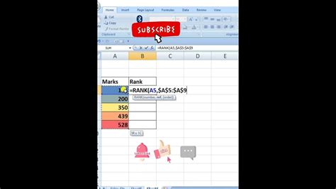 Rank Formula In Excel Excel Rank Formula Excel 1st 2nd Position