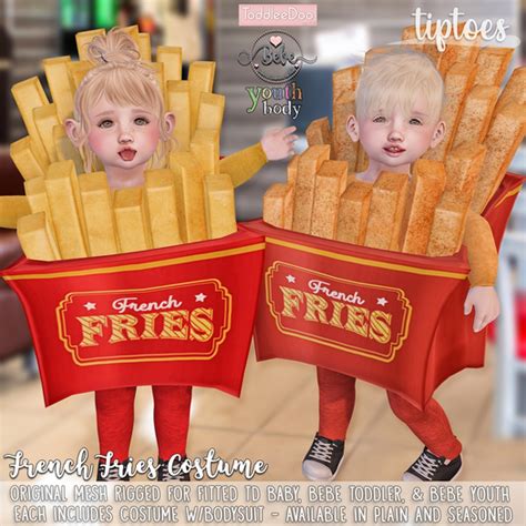 Second Life Marketplace Tiptoes French Fries Costume Demo