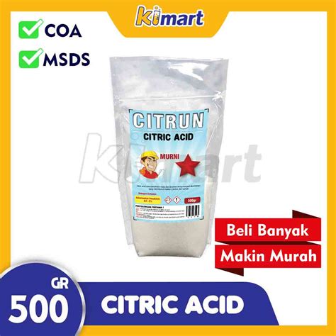 Citric Acid Citrun Kimart Toko Kimia