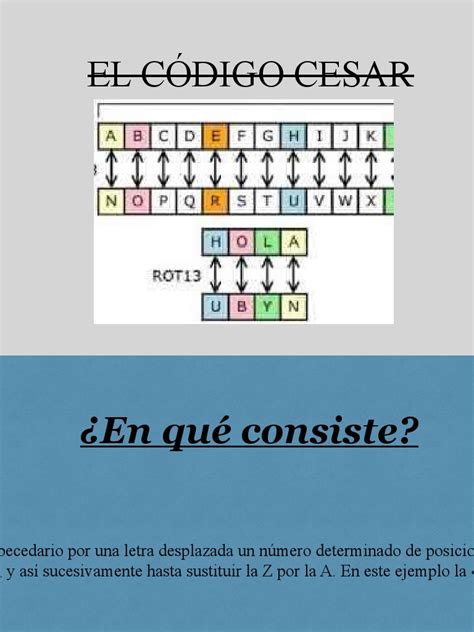 Un Método De Cifrado Simple El Código César Pdf