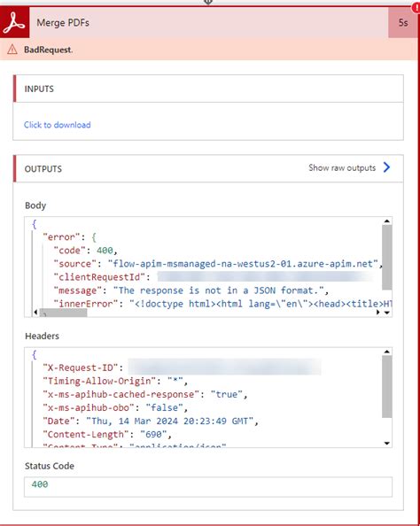 merge pdfs failing with error 400 adobe product community 14490216