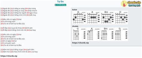 Hợp âm Tự Do Cảm âm Tab Guitar Ukulele Lời Bài Hát Chordsvip