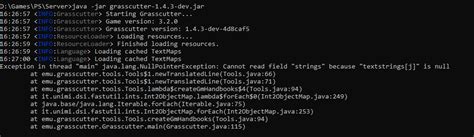 [bug] exception in thread main java lang nullpointerexception