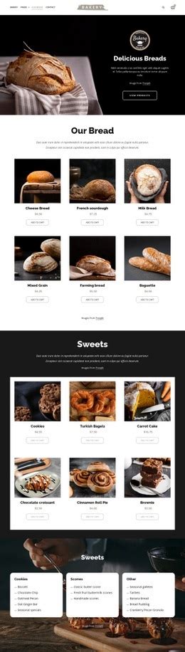 Restaurant Menu Html Code Example By Nicepage