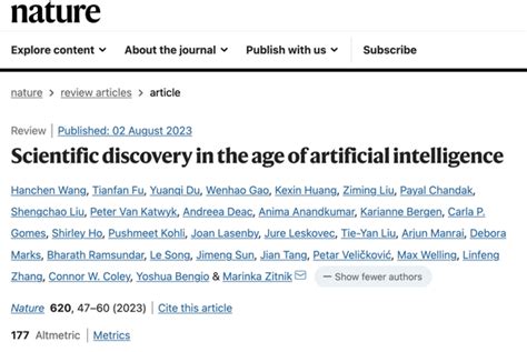 Nature综述《人工智能时代的科学发现》：30位顶尖科学家详解15大技术方向 知乎