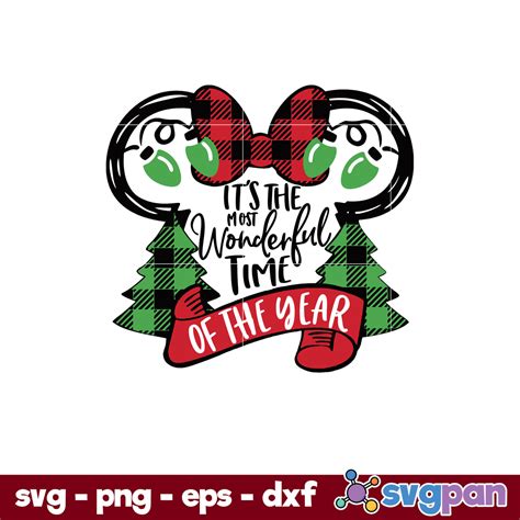 Mickey Christmas Svg Christmas Svg Png Dxf Eps Digital File Svgpan