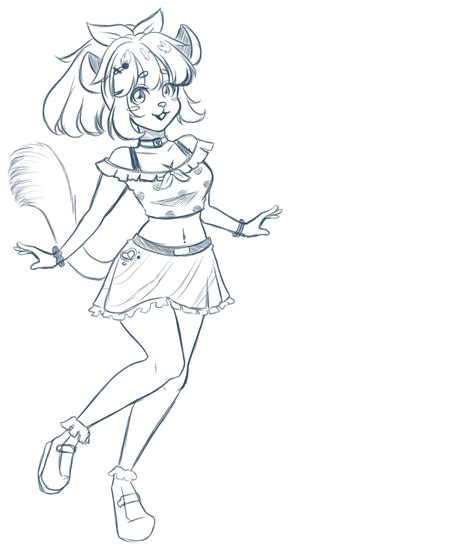 Chinchilla Character Sketch By Me Rfurry