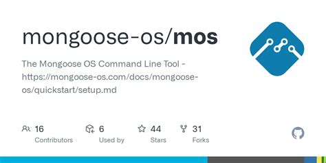 GitHub Mongoose Os Mos The Mongoose OS Command Line Tool Https Mongoose Os Docs