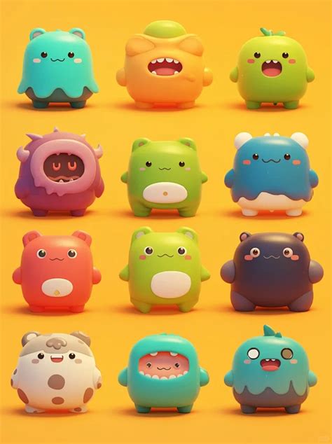 一群可爱的萌宠｜ip设计｜手办 小红书 花瓣网