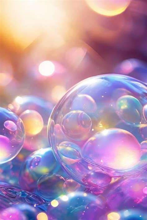 Colorful Abstract Background With A Bubble Blur Effect Stock Image
