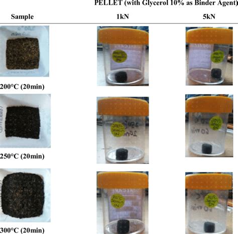 The Appearance Of Torrefied Efb Pellets On Different Force Download Scientific Diagram