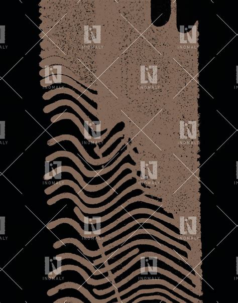 Abstract Art Print Alpha Pattern 017 Brown