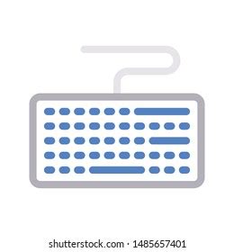 Keyboard Computer Color Line Icon Pc Stock Vector Royalty Free
