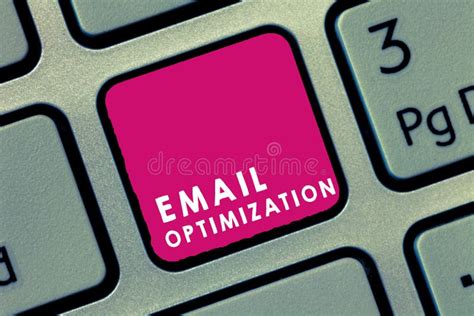 Handwriting Text Email Optimization Concept Meaning Maximize The
