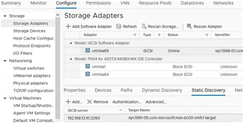 Configuring Iscsi Datastore Lun On Vmware Esxi Windows Os Hub