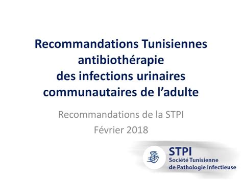 PDF Recommandations Tunisiennes antibiothérapie des infections