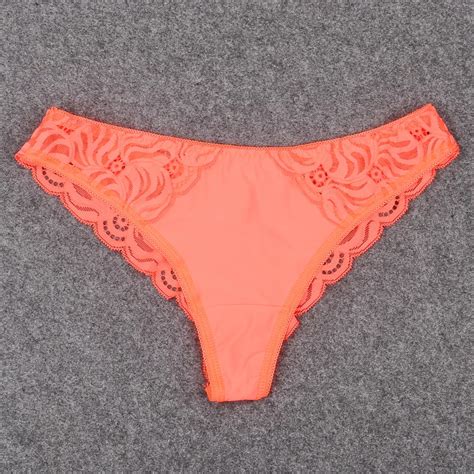 4pcslot Imported Lace Briefs Panties Underwear Women Sexy Cheeky Satin