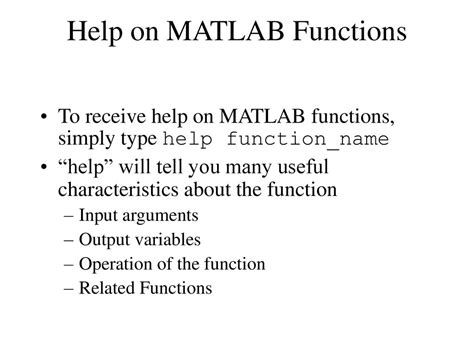 matlab tutorial dr david w graham ppt download