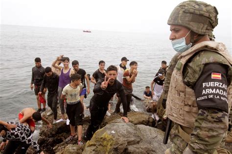 Spain Deploys Army In Ceuta To Patrol Border With Morocco After