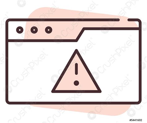 Cyber Security Site Error Illustration Vector On White Background Stock Vector 5441602
