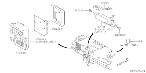Subaru Impreza Cord Adapter Backup Unit Electrical Body 82133fl00a