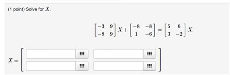 Solved Point Solve For X Chegg Com