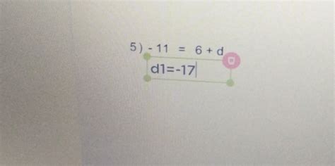 Solved 5 11 6 D D 1 17 [math]